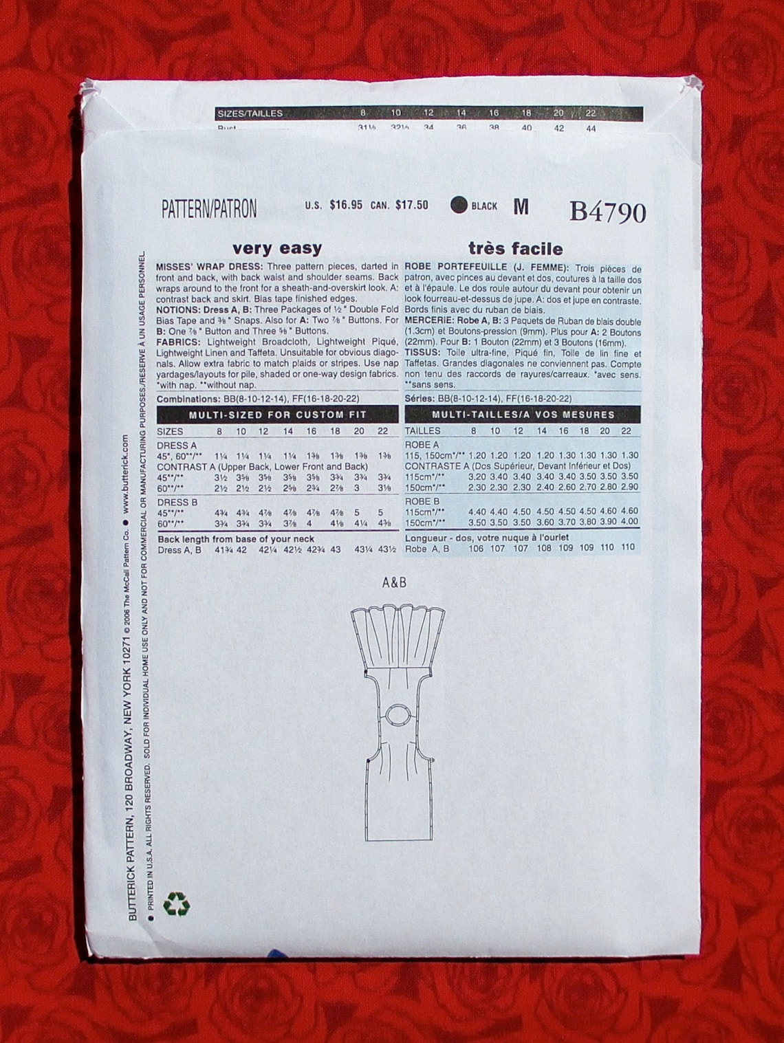 Butterick Easy Sewing Pattern B4790 Wrap Dress Walk-away - Etsy