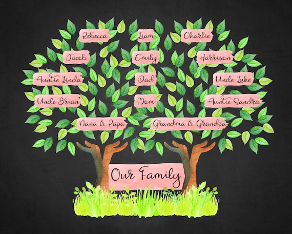 Family Tree Black Background