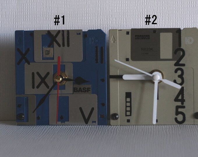 Computer Geek Gift, Unique Desk Clock, Recycle Computer Clock, Handmade ...