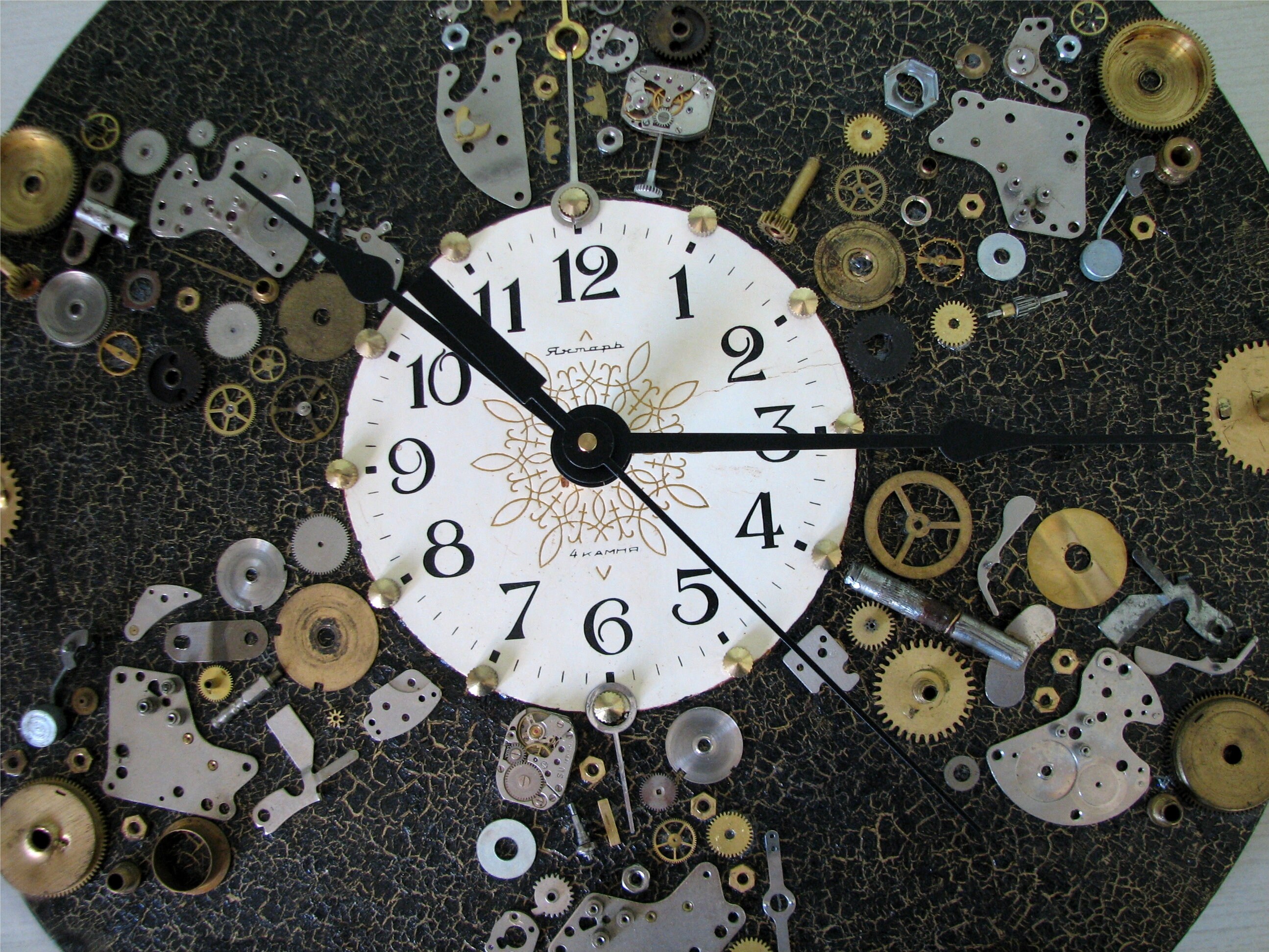 Steampunk Wall Clock Unique Wall Clock Gift for Men Modern - Etsy