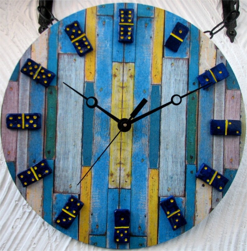 Wall Clock Domino, Home Decor, Home and Living, Unique Wall Clocks ...