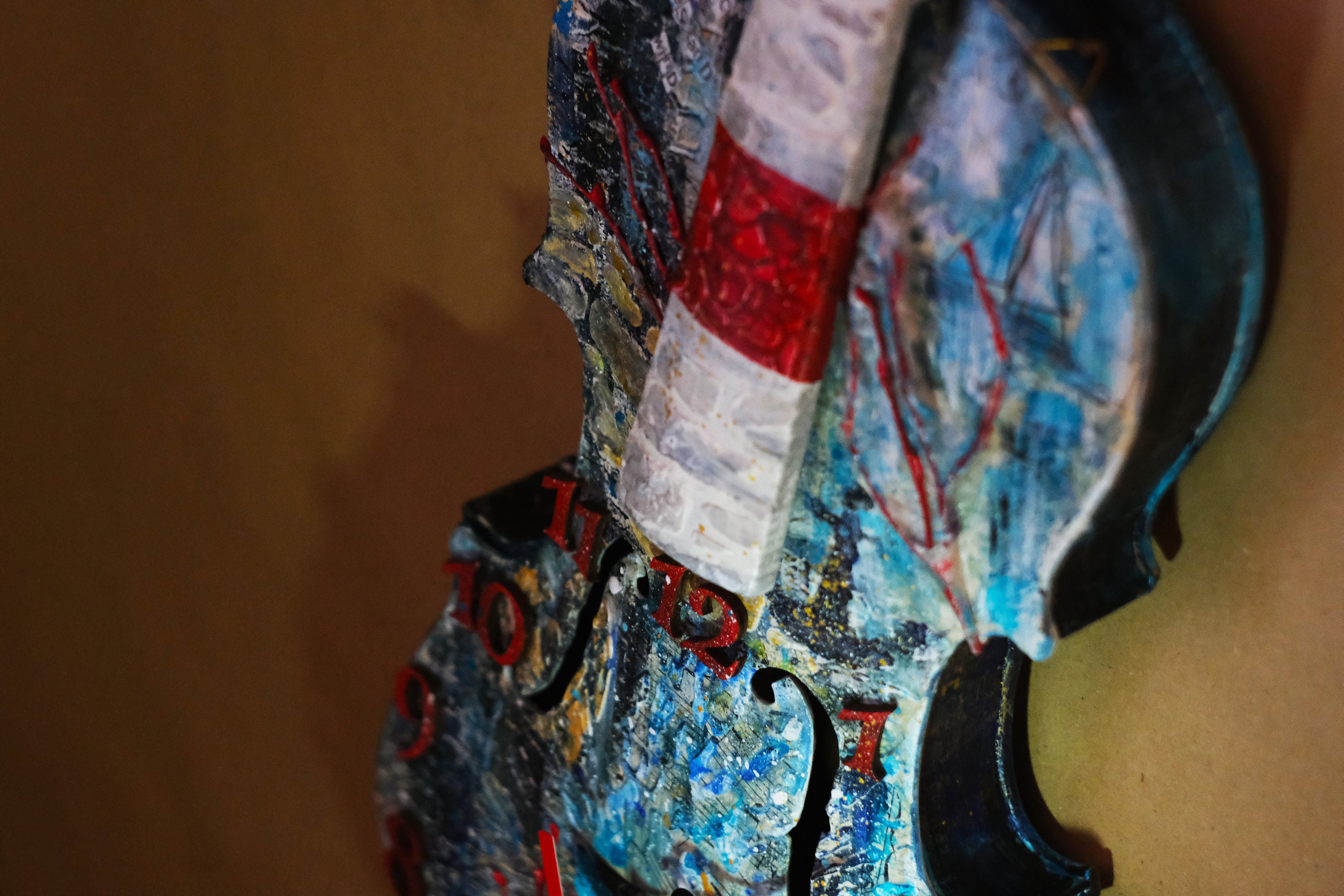 Original Unique Unusual Wall Clock Violin. music of - Etsy