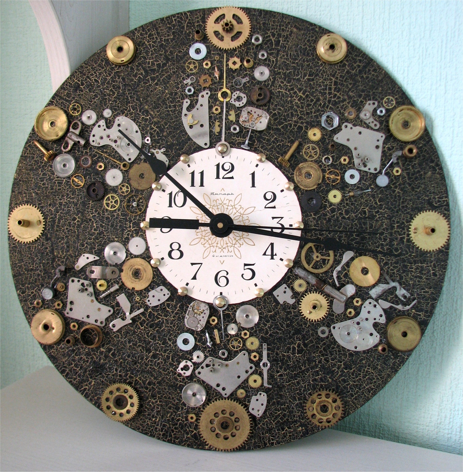 Steampunk Wall Clock Unique Wall Clock Gift for Men Modern - Etsy
