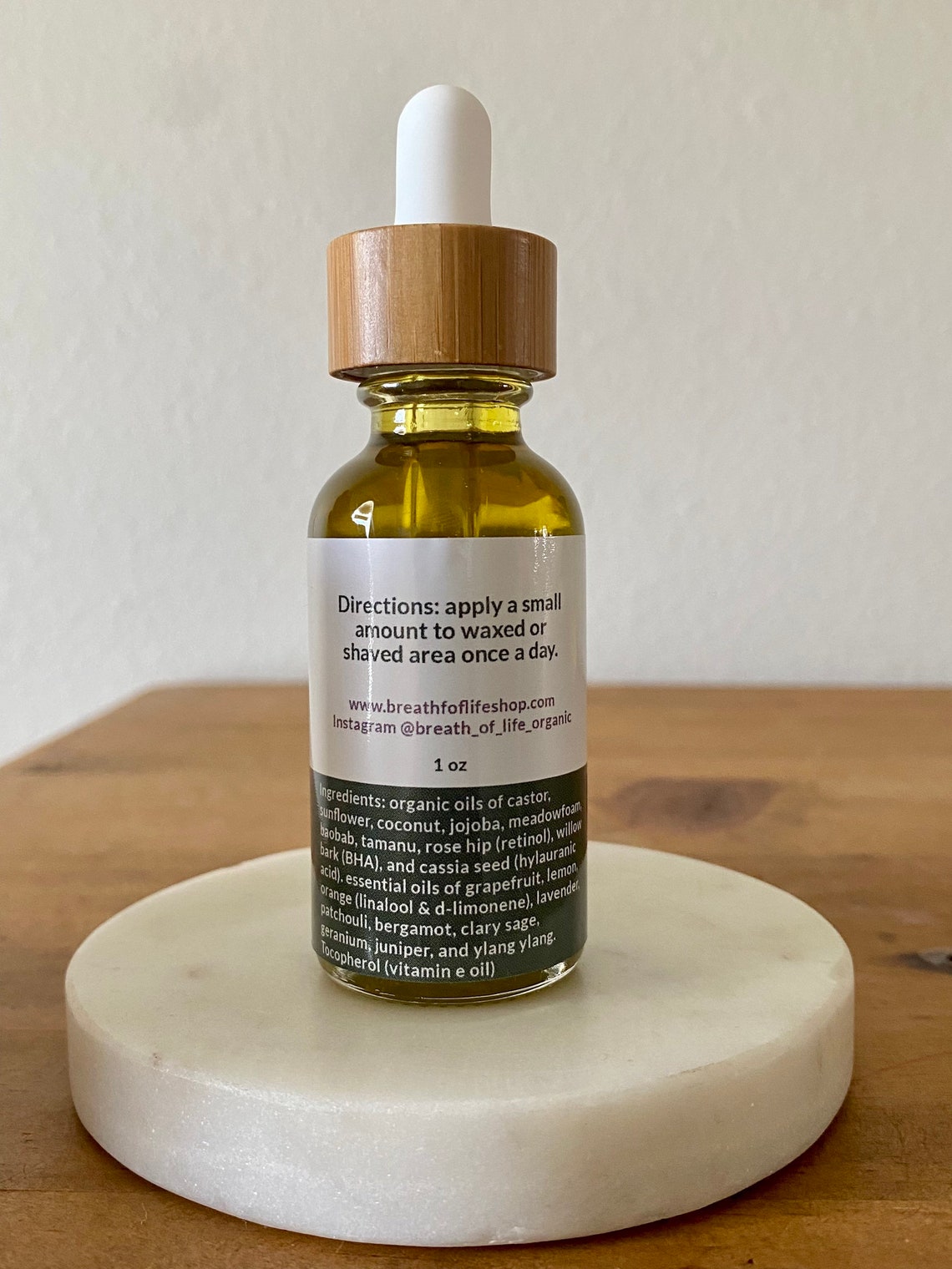 Organic Bare Oil AHA & BHA Oil Organic Exfoliating Oil All Natural AHA ...