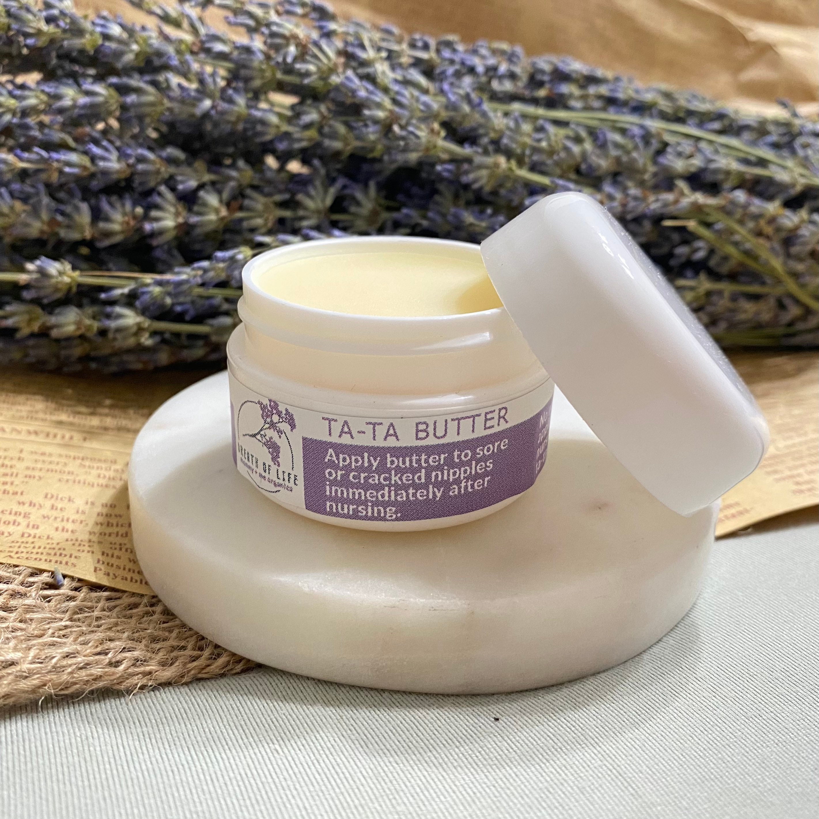 ORGANIC Nipple Butter Organic Ta-ta Butter Nipple Cream Nursing Cream ...
