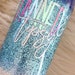 Tanned and Tipsy Glitter Beach Tumbler Personalized Stainless Steel ...