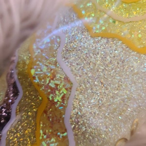 Yellow and Gold Geode Geode ~ Ozark/rtic/yeti ~ Geologist Gift ...