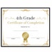Fourth Grade Graduation Diploma Certificate Instant Download Printable ...