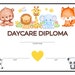 Daycare Diploma Preschool Awards Graduation Certificate Instant ...