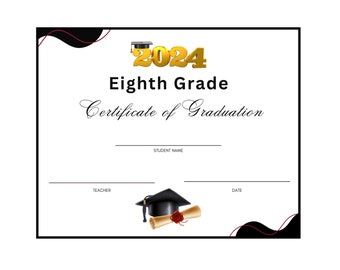 Third 3rd Grade Graduation Diploma Certificate Instant Download ...