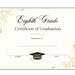 Eighth Grade Graduation Diploma Certificate Instant Download Printable ...