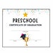 Confetti Preschool Graduation Diploma Certificate Instant Download ...