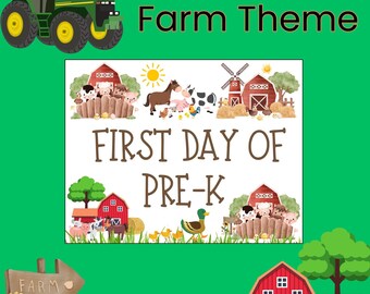 2025-2026 First Day of School / Pre-k / Sign / Photo Prop / Instant ...