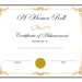 A Honor Roll Student Award Honor's Day Ceremony Graduation Certificate ...