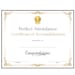 Perfect Attendance Student Award Graduation Certificate Instant ...