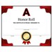 A Honor Roll Student Award Honor's Day Ceremony Graduation Certificate ...