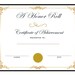 A Honor Roll Student Award Honor's Day Ceremony Graduation Certificate ...