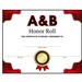 A and B Honor Roll Student Award Honor's Day Ceremony Graduation ...