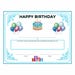 Happy Birthday Certificate Award Premade Ready Made Instant Download ...
