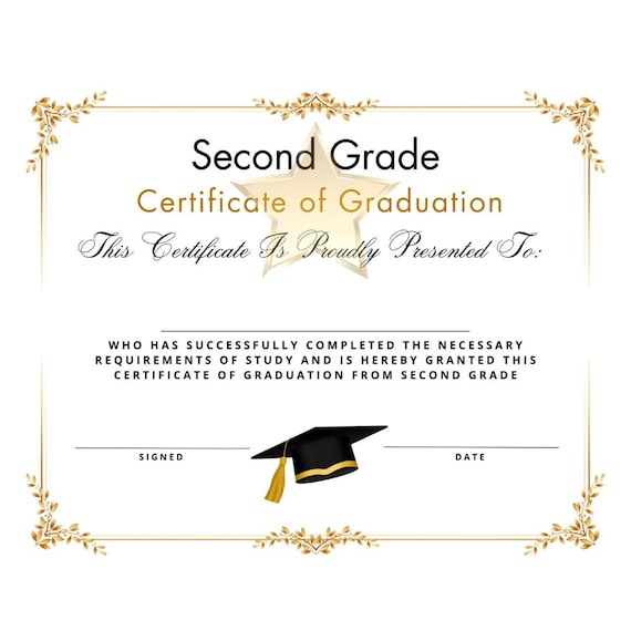 Second Grade Certificates