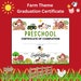 Preschool Graduation Certificate of Completion Instant Download Diploma ...