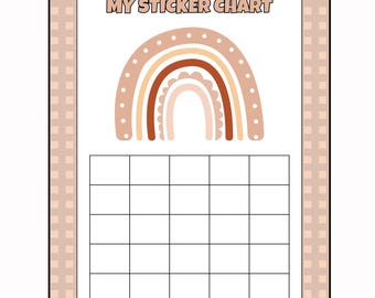 Cat Printable Reward Sticker Chart / Toddler Kids Student / Instant ...