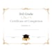 Third 3rd Grade Graduation Diploma Certificate Instant Download ...