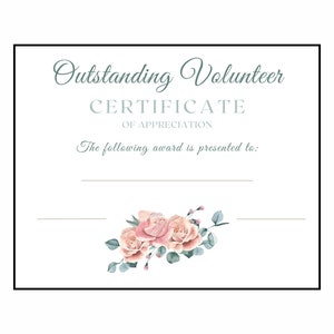 Minimalist Certificate of Appreciation Ready Made Instant Download ...