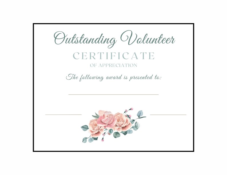 Minimalist Certificate of Appreciation Ready Made Instant Download ...