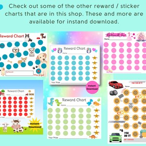 Farm Printable Reward Sticker Chart / Toddler Kids Student / Instant ...