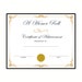 A Honor Roll Student Award Honor's Day Ceremony Graduation Certificate ...
