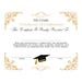 Fifth 5th Grade Graduation Diploma Certificate School Promotion Gold ...