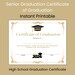 High School Senior Diploma Certificate of Graduation Class of 2024 ...