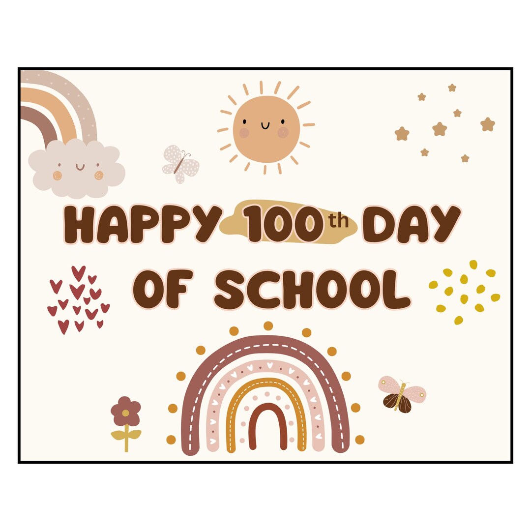 100 Days 100th Day of School / Fun Sign / Photo Prop / Picture Day ...