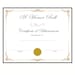 A Honor Roll Student Award Honor's Day Ceremony Graduation Certificate ...