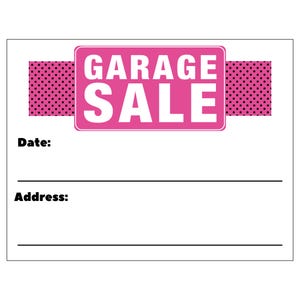 Cute Garage Sale Sign / Super Fun and Unique / Attention Getter / Stand ...