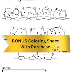 Cat Printable Reward Sticker Chart / Toddler Kids Student / Instant ...