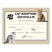 Cat Adoption Certificate Instant Printable for Real or Pretend Cat ...