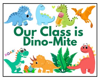 Dino Feelings Classroom Posters - Etsy