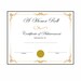 A Honor Roll Student Award Honor's Day Ceremony Graduation Certificate ...