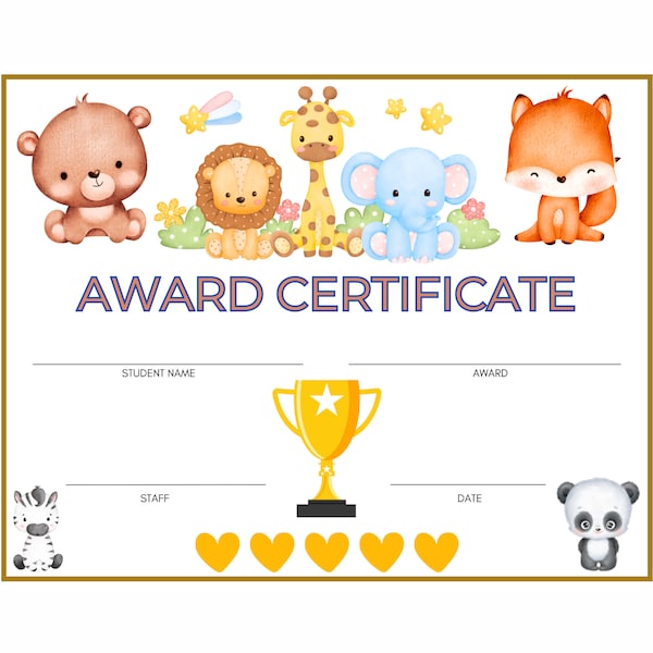 Daycare Graduation Certificate - Etsy