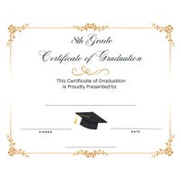 High School Senior Diploma Certificate of Graduation Class of 2025 ...