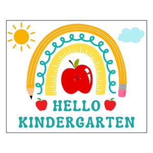 First Day of School Sign / Kindergarten / Photo Prop / Instant Download ...