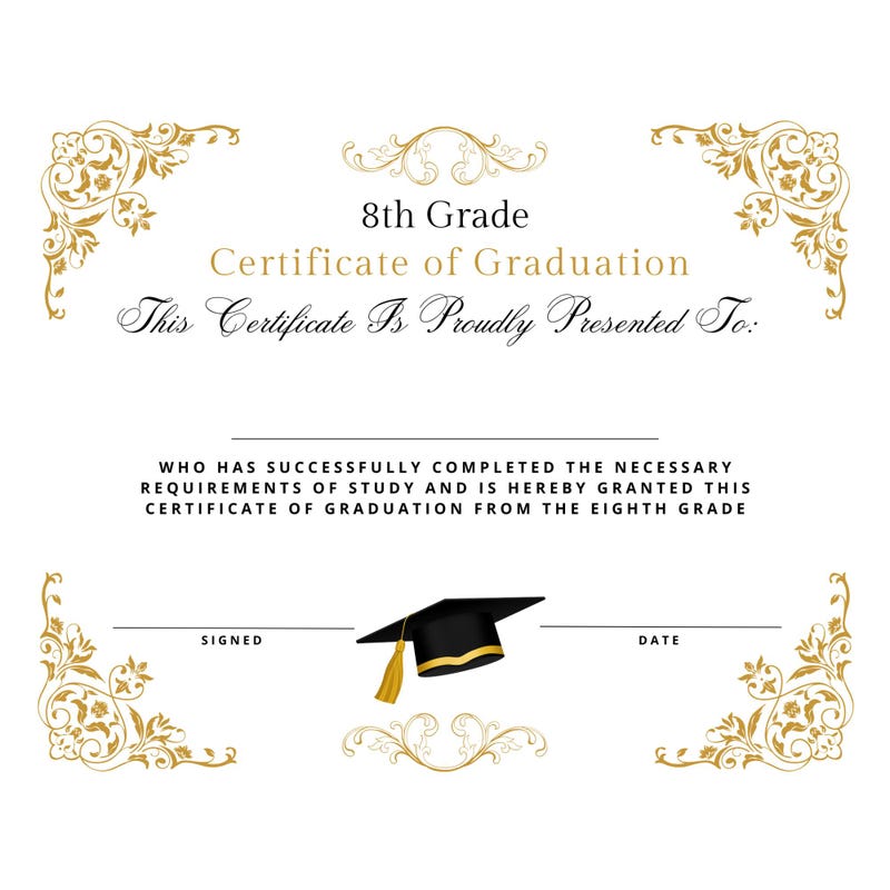 8th Grade Graduation Invitations - Etsy