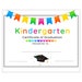 Kindergarten Graduation Diploma Certificate Instant Download Printable ...