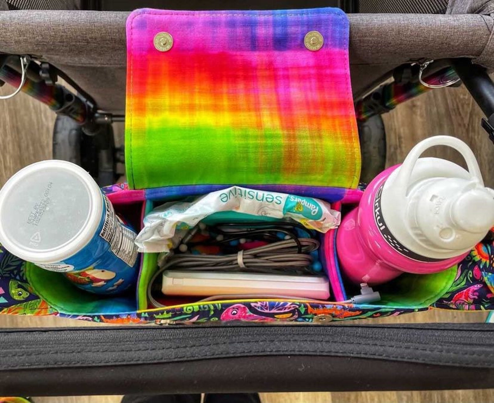 Pram Caddy, Pram Organiser, PDF Sewing Pattern, Stroller Caddy ...