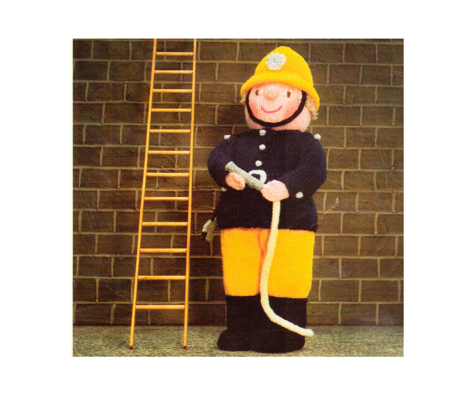 14.5 37cms Tall Fireman Sam to Knit PDF. File Pattern - Etsy