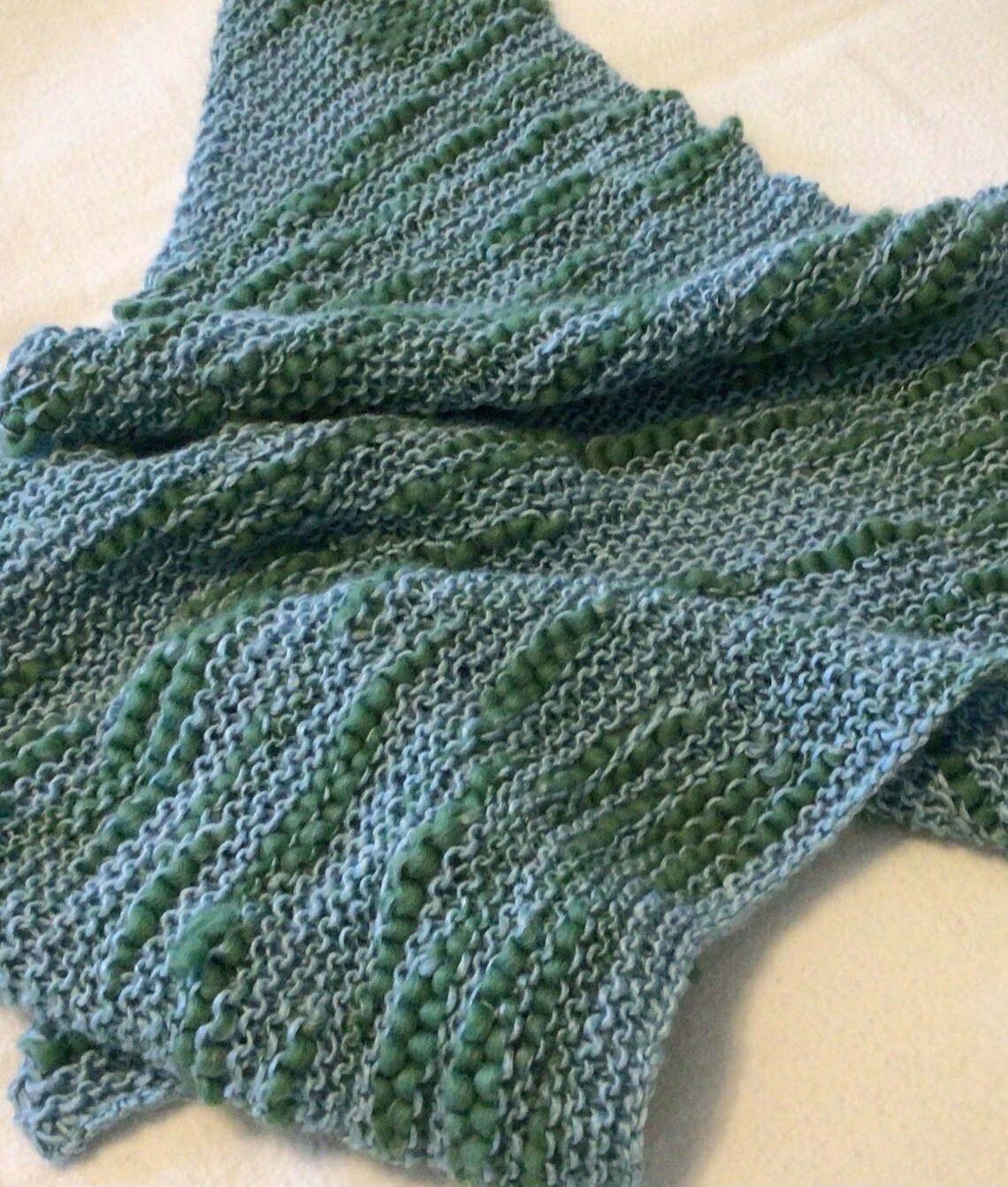 Seafoam Green Triangular Neck Scarf - Etsy