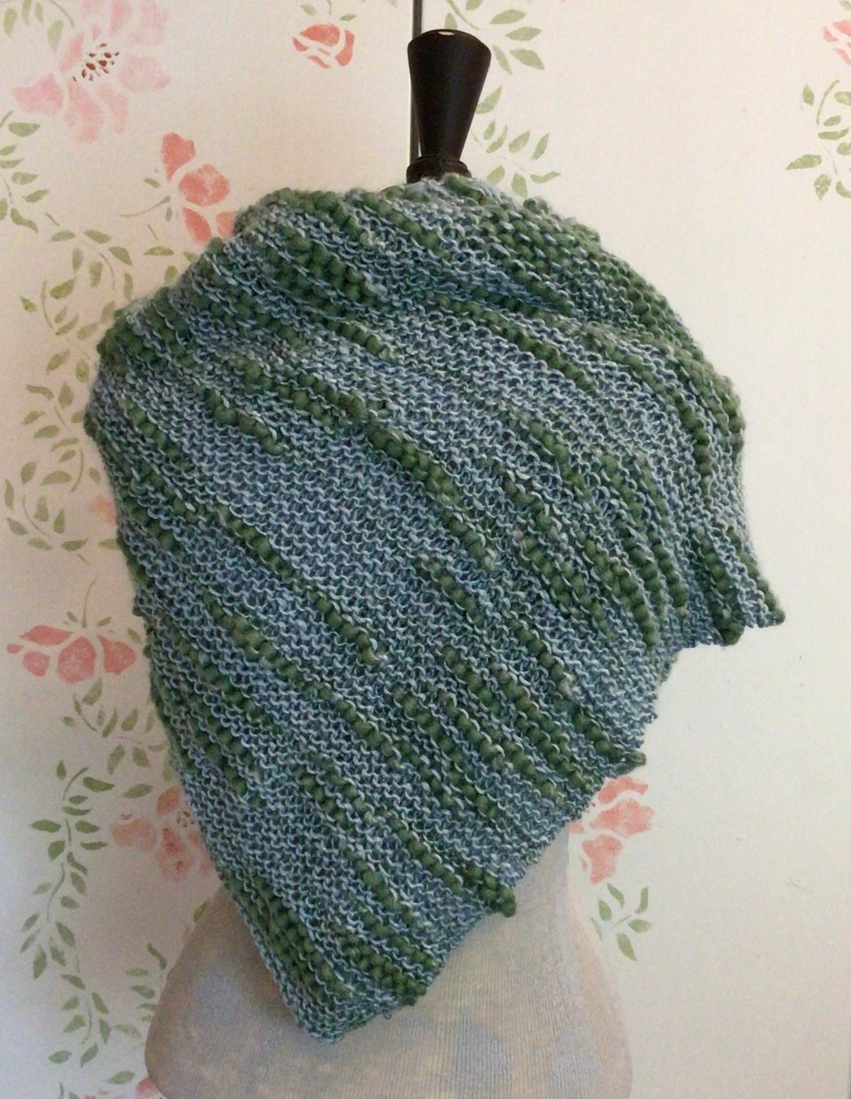Seafoam Green Triangular Neck Scarf - Etsy