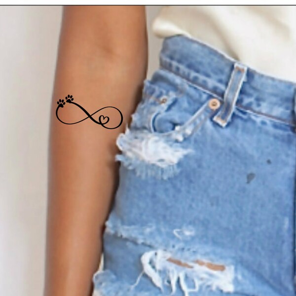 Infinity Temporary Tattoo - Etsy